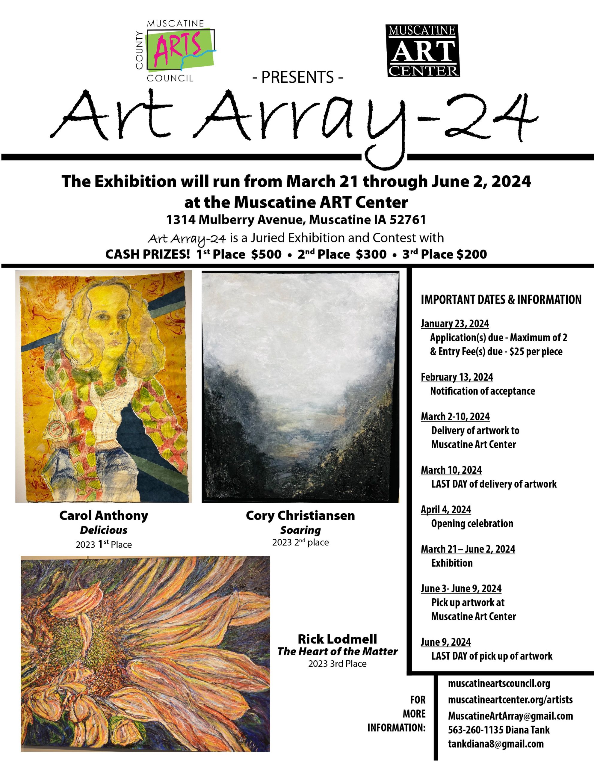 Art Array 2024 [Juried Exhibition] – Muscatine County Arts Council
